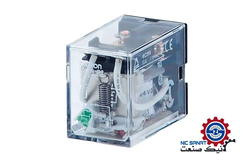 خرید رله شیشه ای امرن 24VDC | قیمت رله omron مدل LY2N 24DC