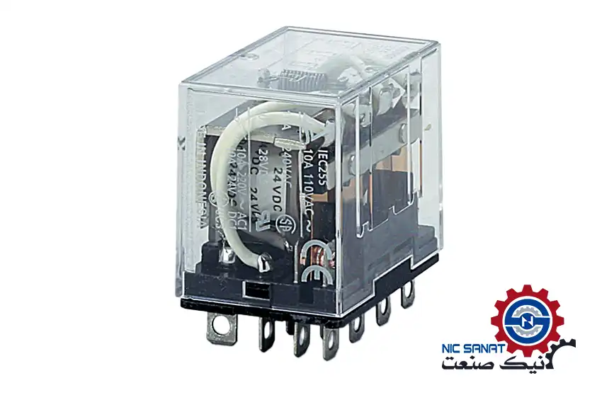 خرید رله شیشه ای امرن 24VDC | قیمت رله omron مدل LY4N 24DC