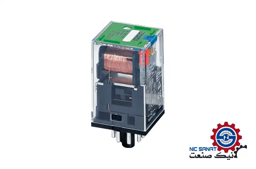 خرید رله شیشه‌ای دو کنتاکت 24 ولت مدل REL-OR-24DC/2X21 فونیکس